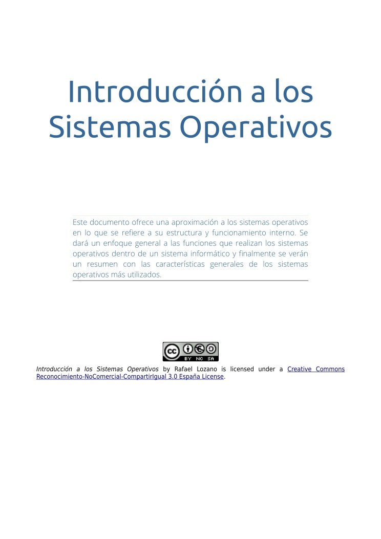 PDF de programación - Introducción a los Sistemas Operativos PDF de programación - Introducción a los Sistemas Operativos